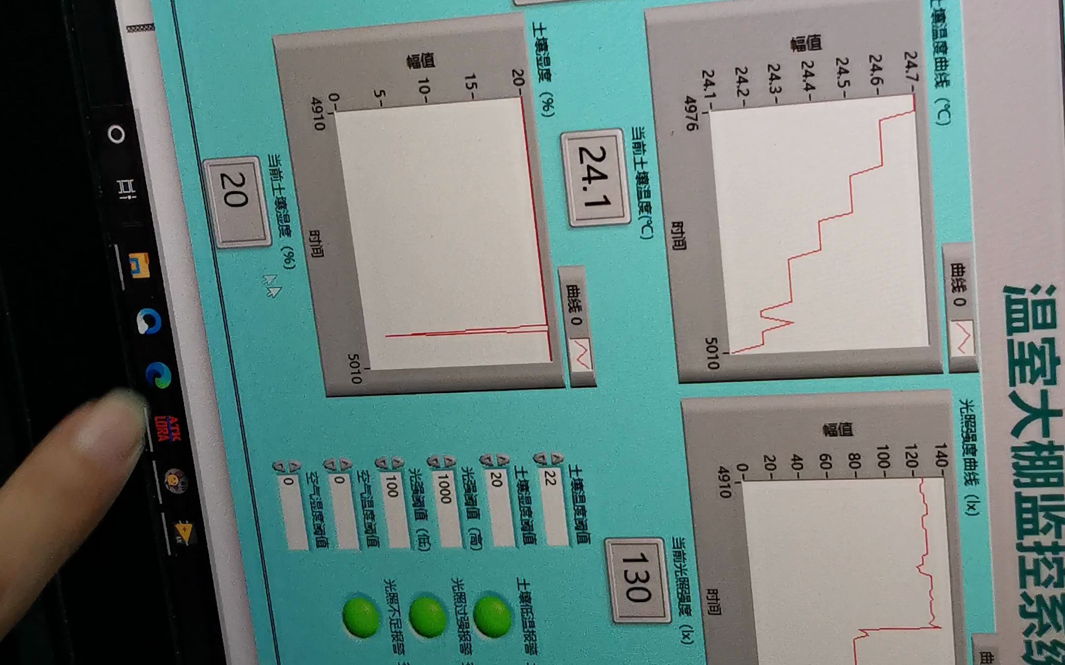 基于STM32单片机和Labview虚拟仪器上位机的温室系统