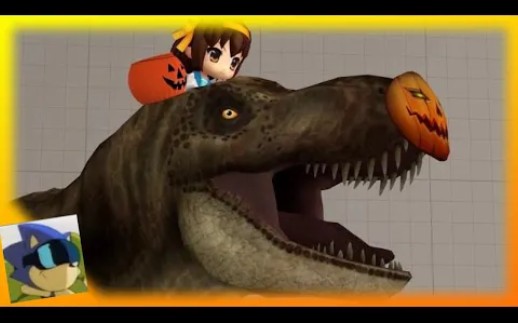 【转载】蓝藻细胞级玩家の记忆 Halloween with Godzilla T-Rex jeanne ...