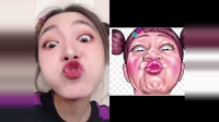 美女表情帝搞怪,模仿卡通人物,真是未来的表演天后