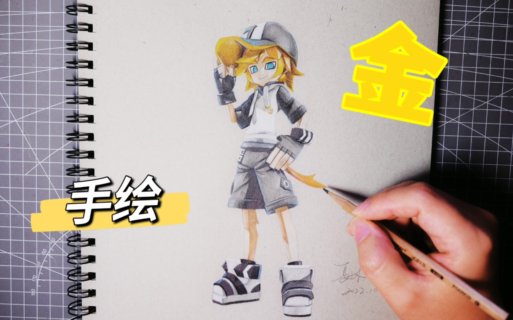 [彩铅手绘]简单画幅凹凸世界中的金