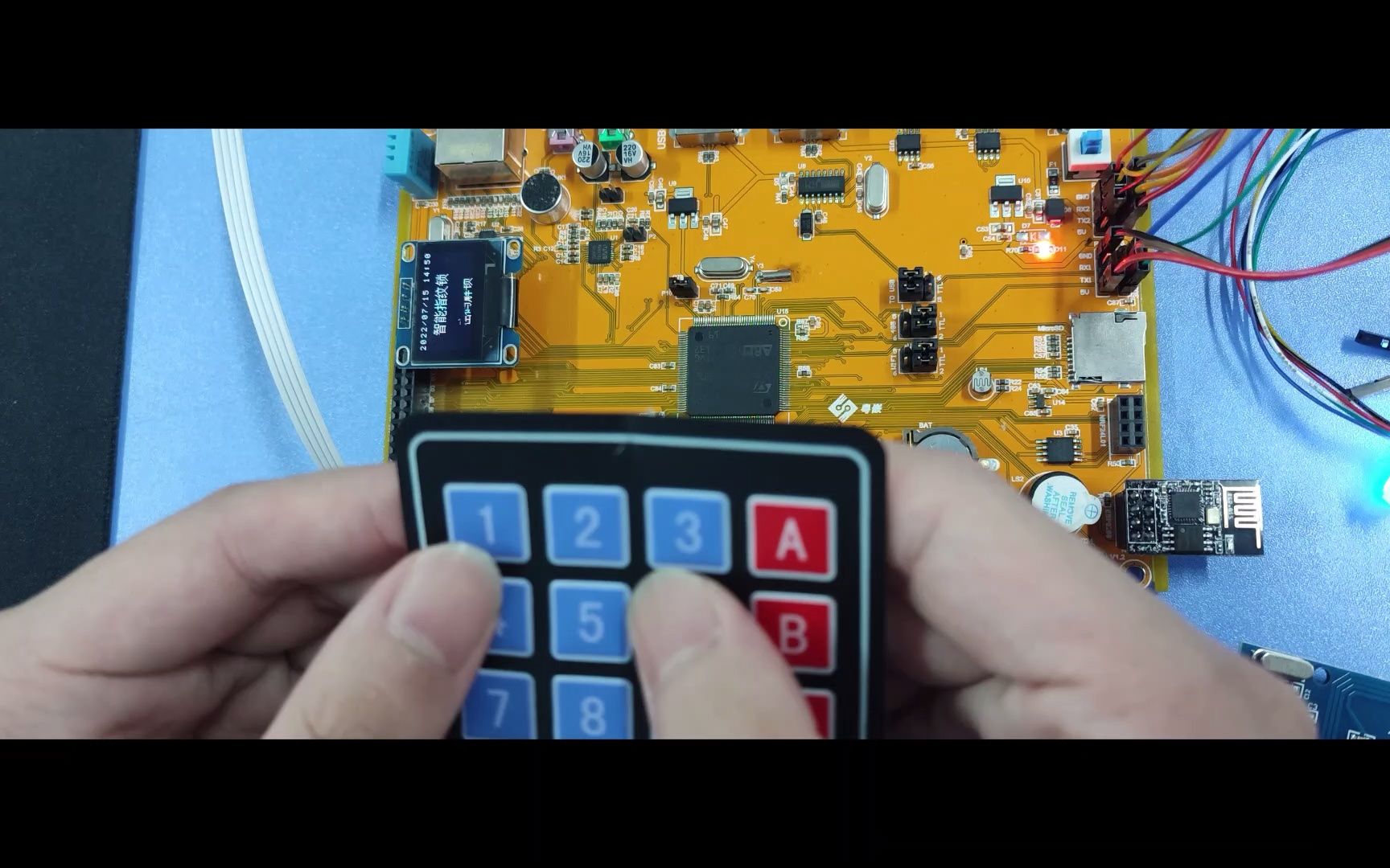【STM32单片机】智能指纹锁演示