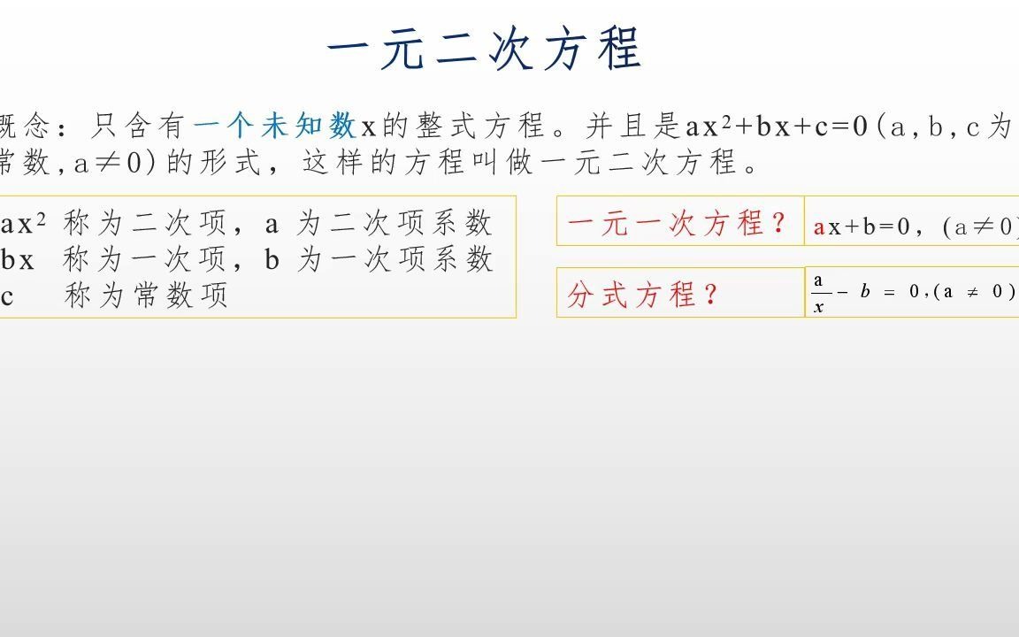 #初中数学#一元二次方程