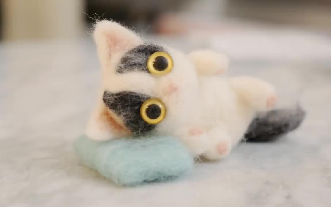 【源简手创搬运】羊毛毡小猫咪制作教程