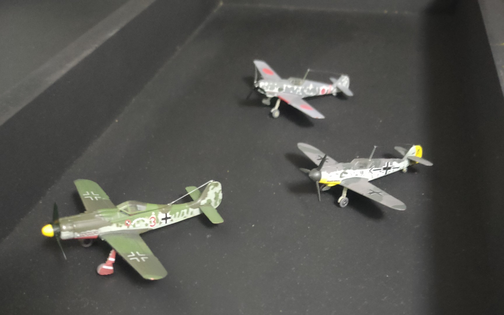 1/144takara海洋堂世界的杰作机第一弹隐藏二战德国战斗机BF109D版...