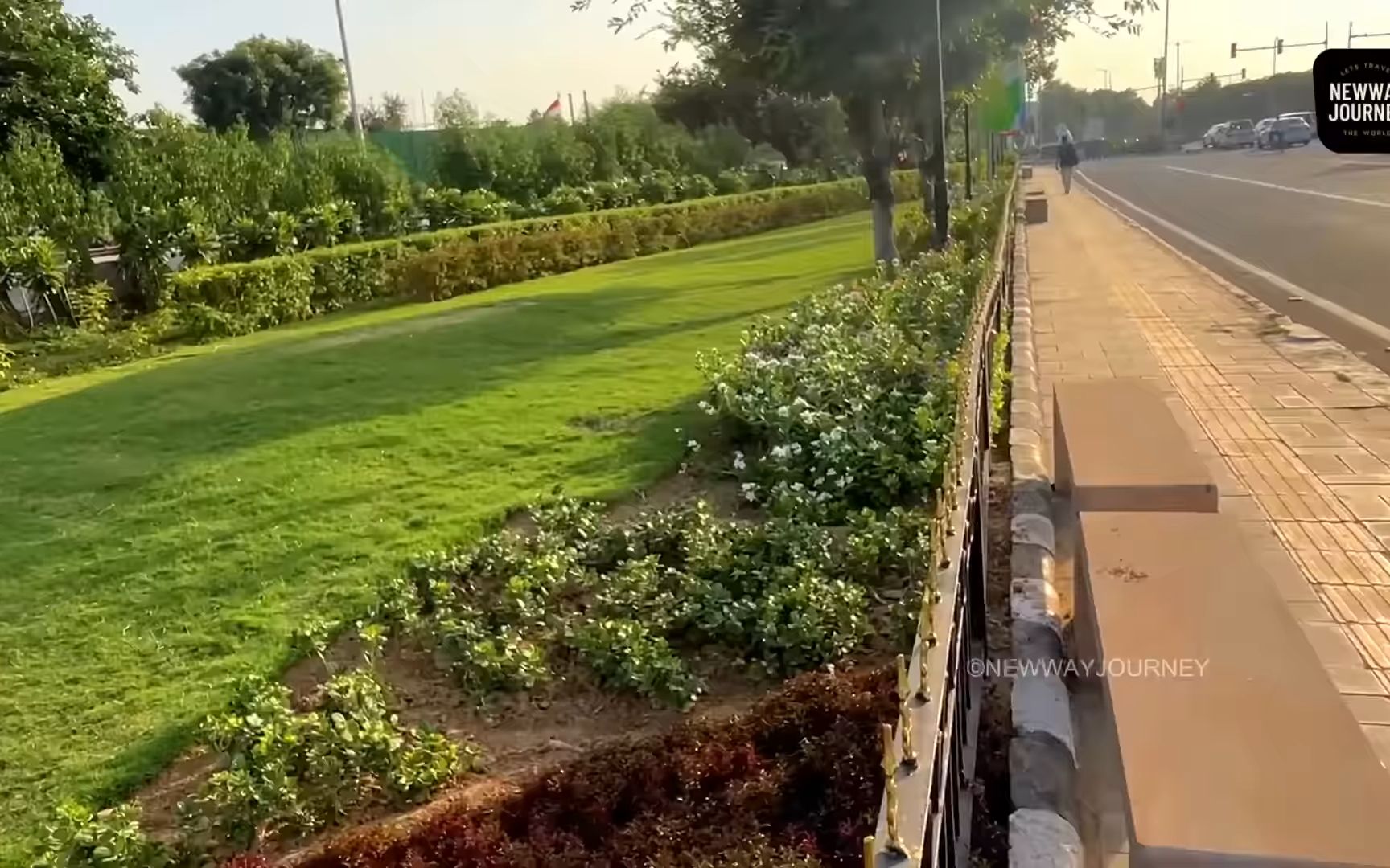 G20峰会前夕,印度首都德里街头市容美化,边走边拍