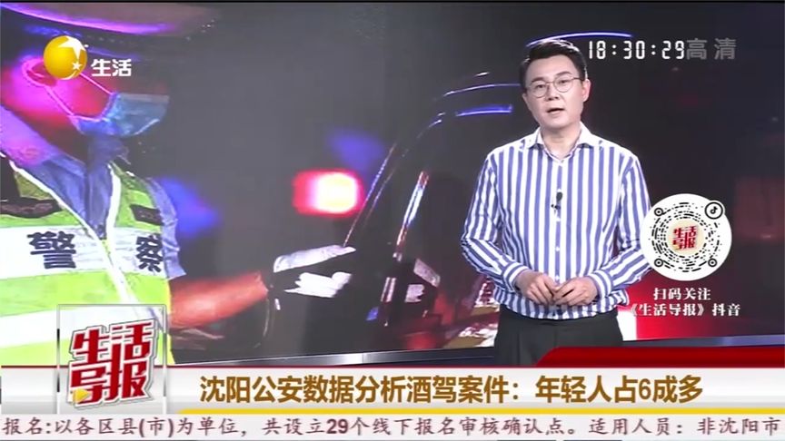 沈阳公安数据分析酒驾案件:年轻人占6成多