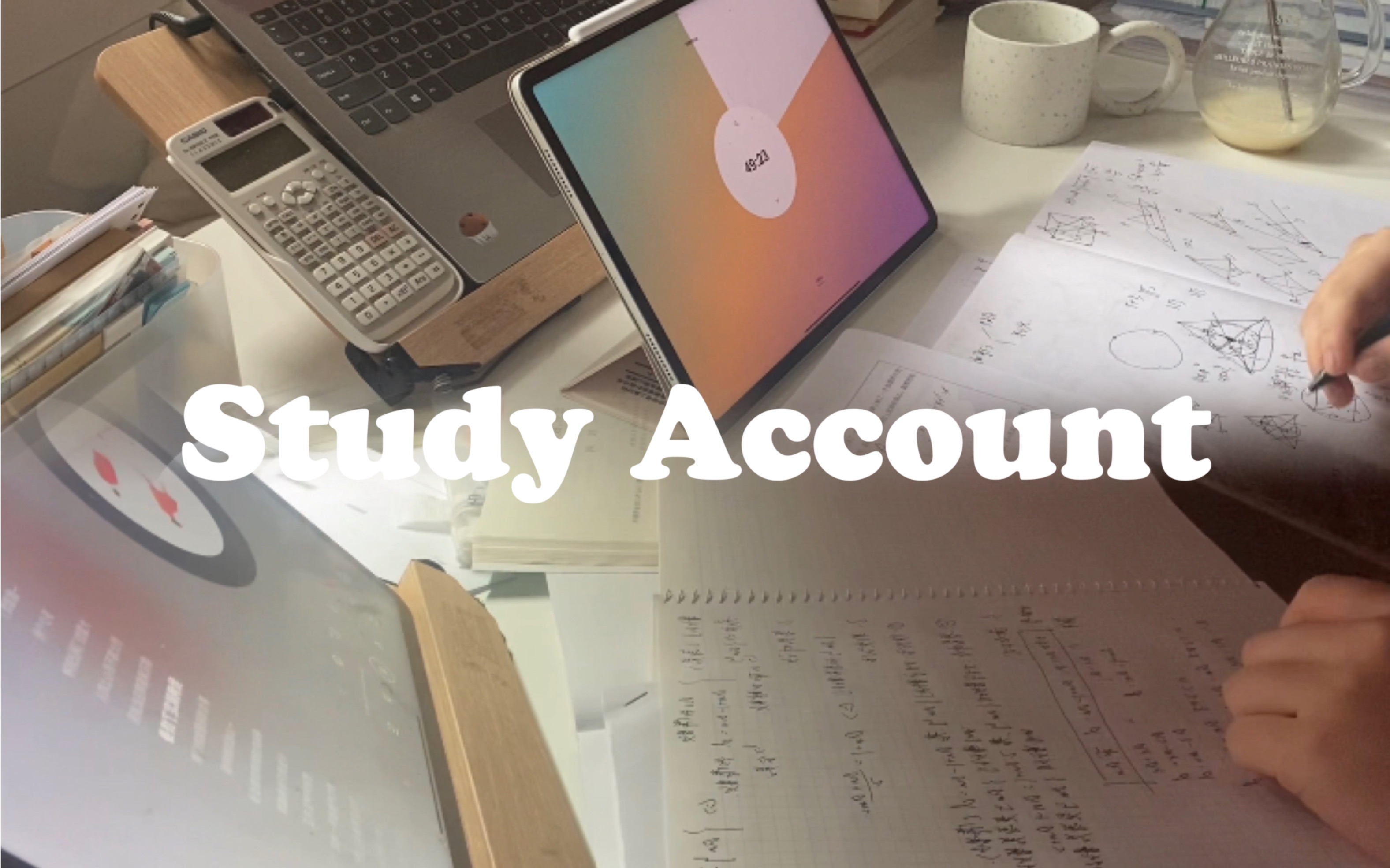 Study with me today 学习打卡 | 循环小王歌单做数学,太让我安心!毛老师...