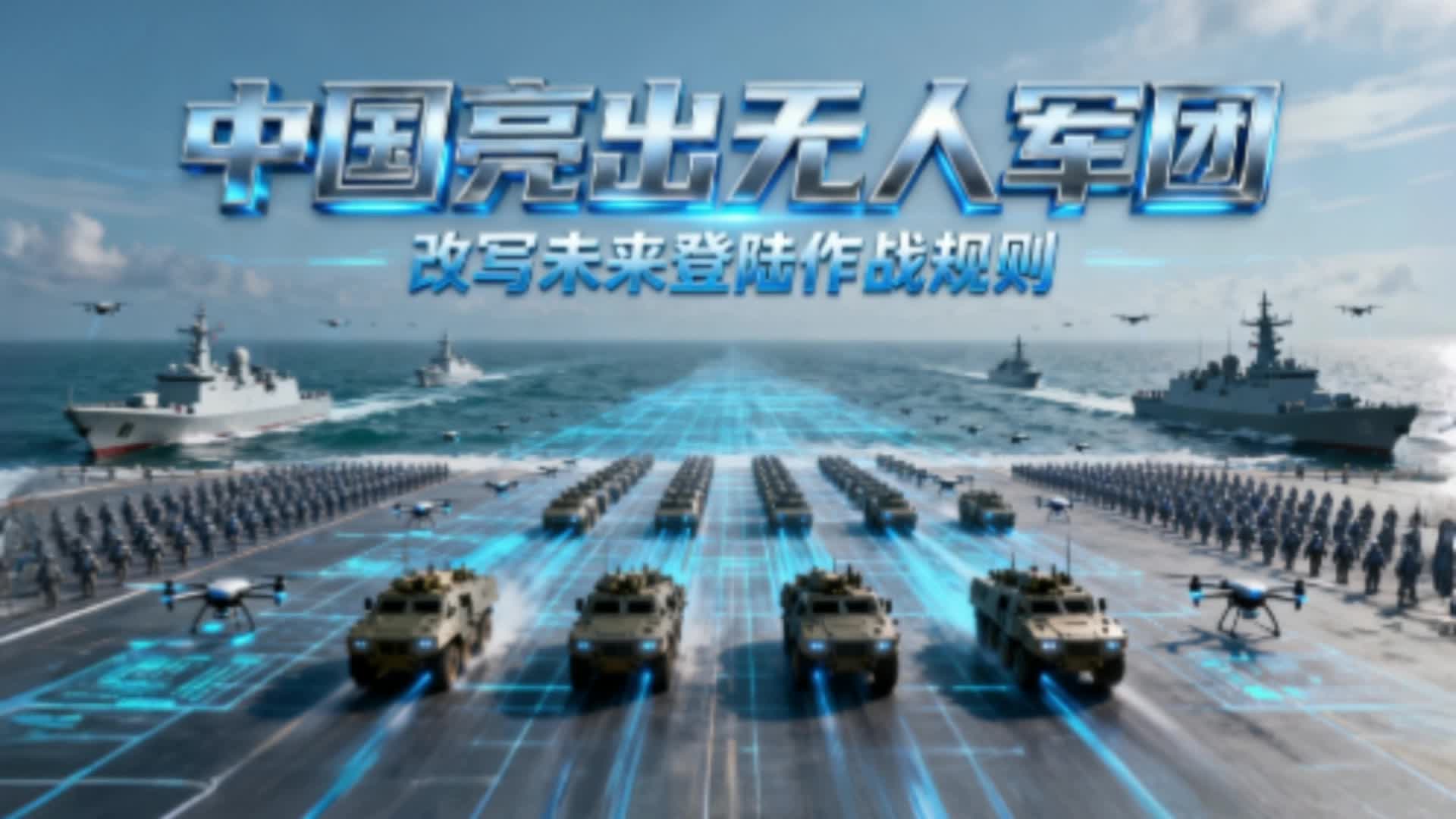 中国亮出无人军团 改写未来登陆作战规则
