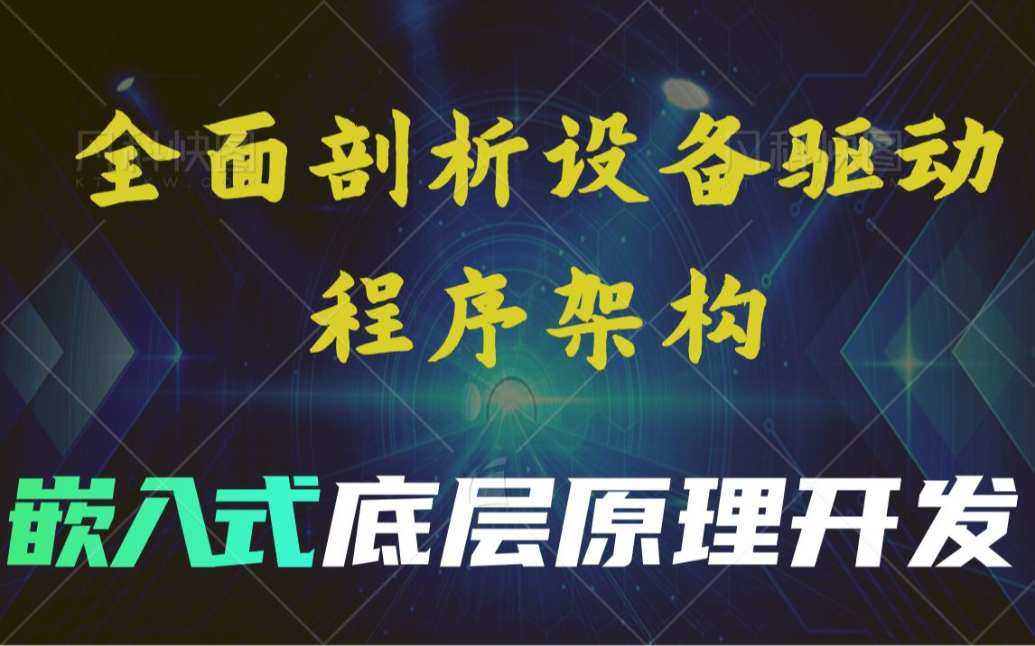 ...程序架构|块设备驱动原理|字符设备驱动|通用驱动程序模型|PCI总线