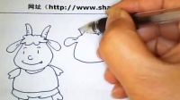 视频儿童简笔画大全[动物]-小羊