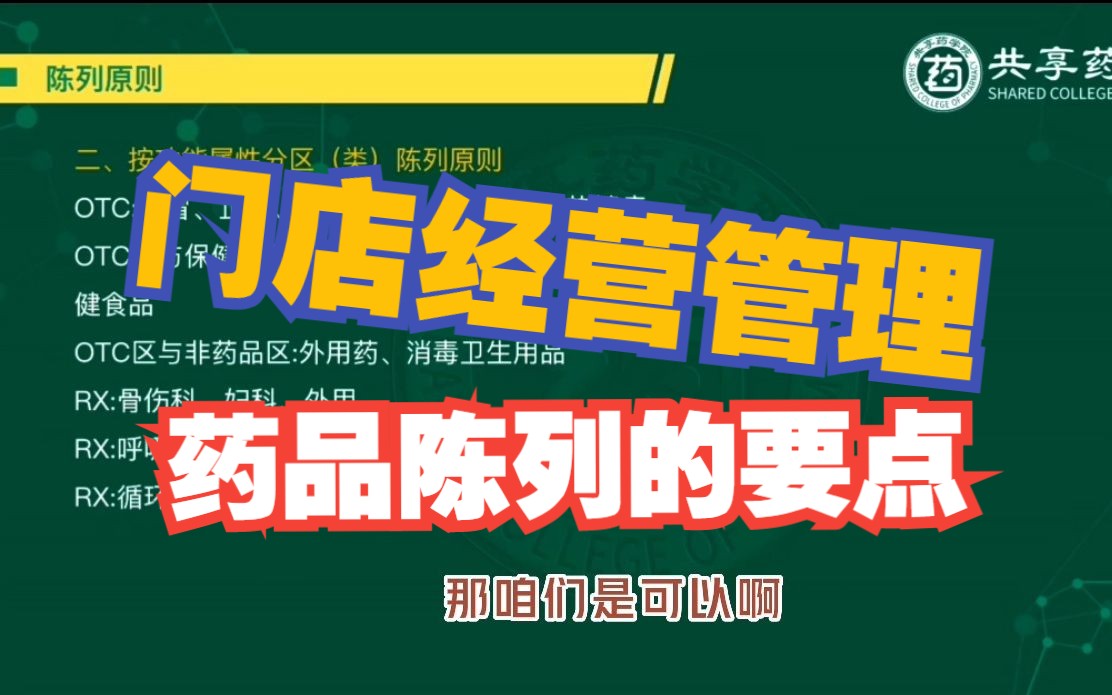 药房工作必备—商品陈列的几大原则