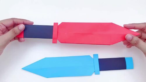 用纸折一把"宝剑",简单又好玩!