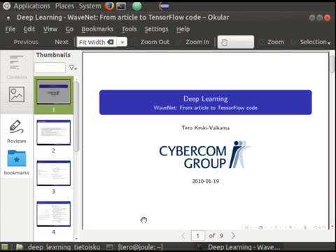 Cybercom Tech Talk: WaveNet: From article to TensorFlow code