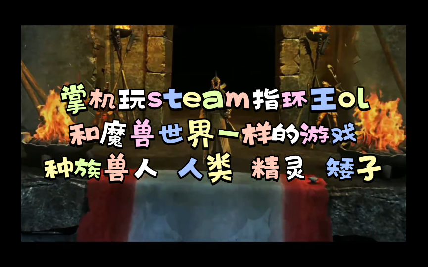 掌机试玩 指环王oL 类似魔兽世界的游戏 打副本 角色创建 该游戏必须...