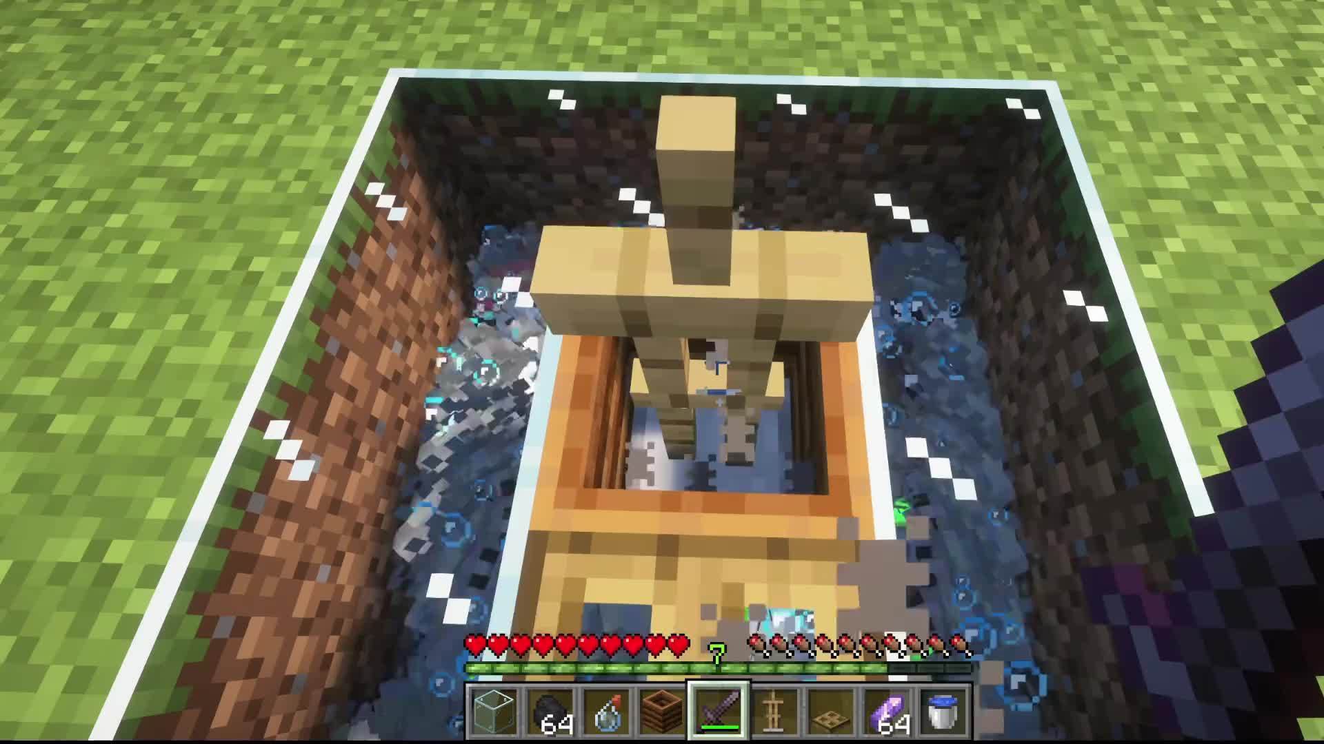 我的世界:水淹悦灵经验机,简单实用又安全! #我的世界 #MC的N种打开...