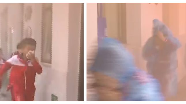 直击现场!校园防灾减灾安全应急演练,学生们零距离体验消防装备