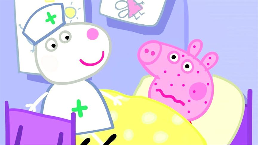 小猪佩奇全集1小时,苏西看望生病的佩奇,Peppa Pig儿童动画视频