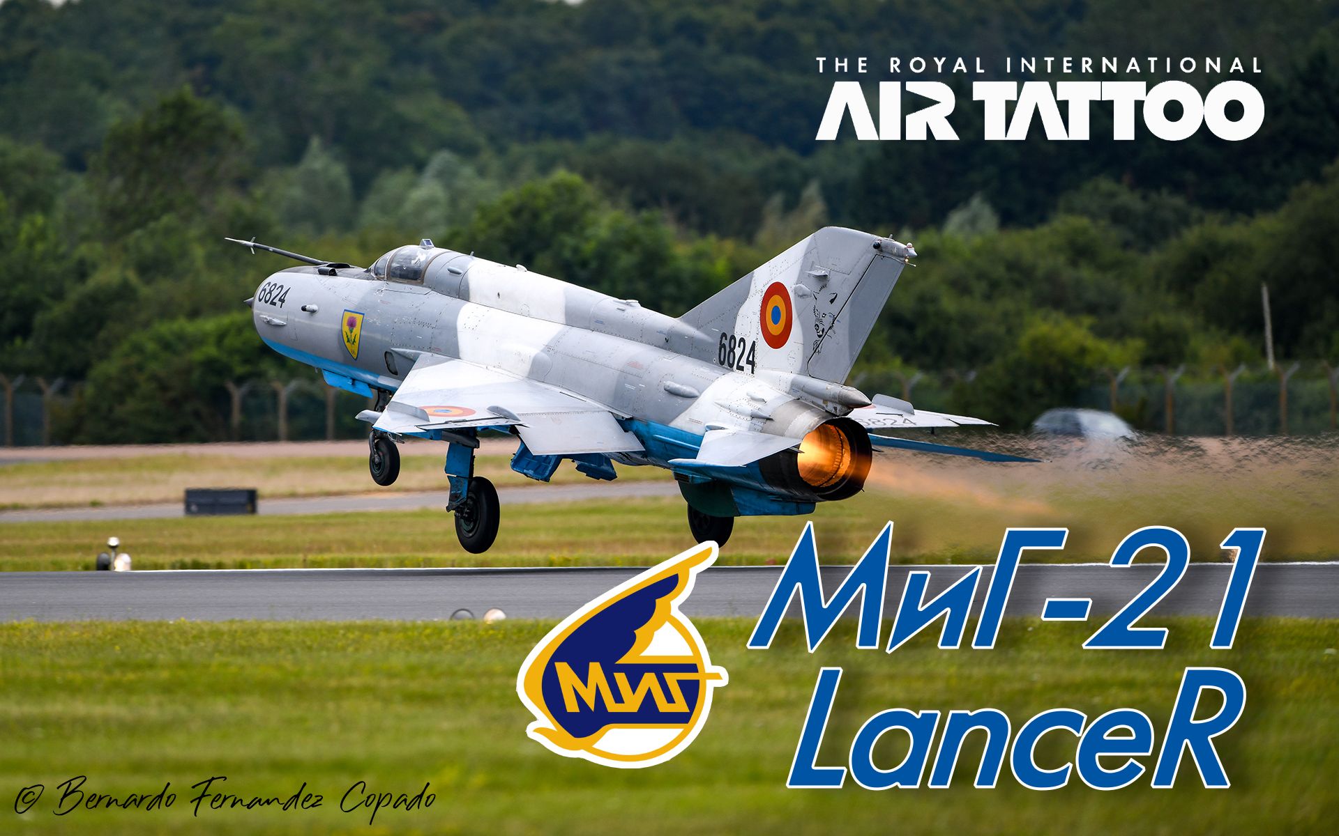 【4K】罗马尼亚空军米格-21MF“枪骑兵”飞行表演 - 2019英国皇家...