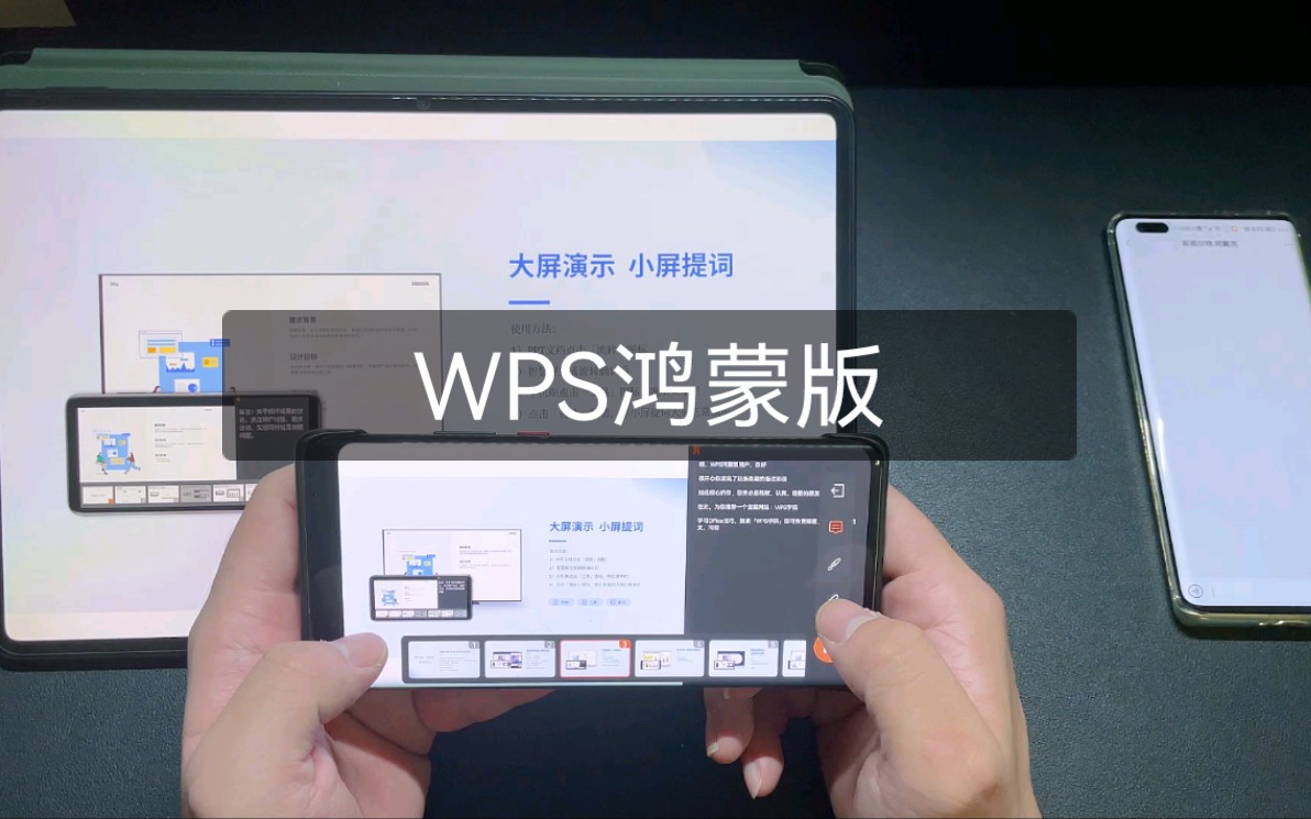 WPS鸿蒙版,开会演示绝佳助手。多屏联动随用随走,隐私消息自动保护