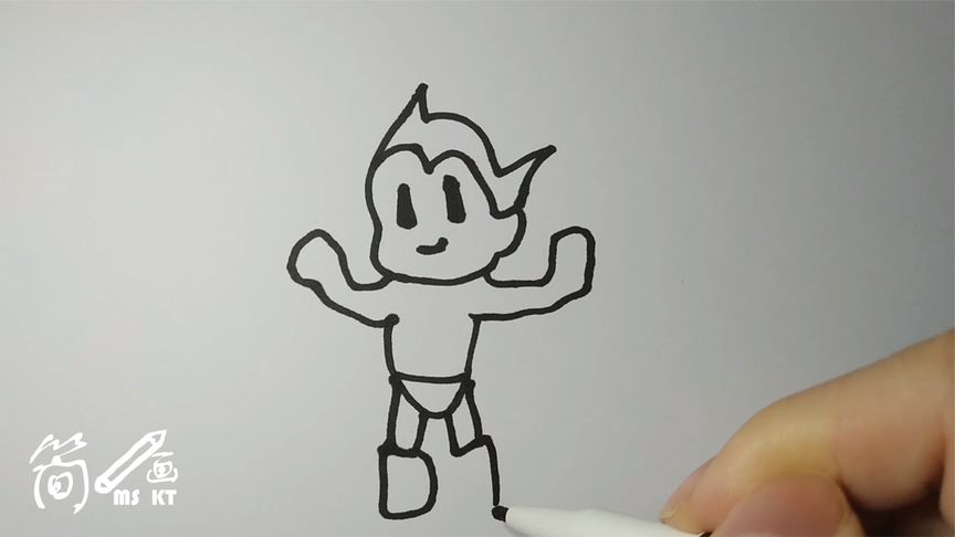 简笔画:这是什么动画片人物?