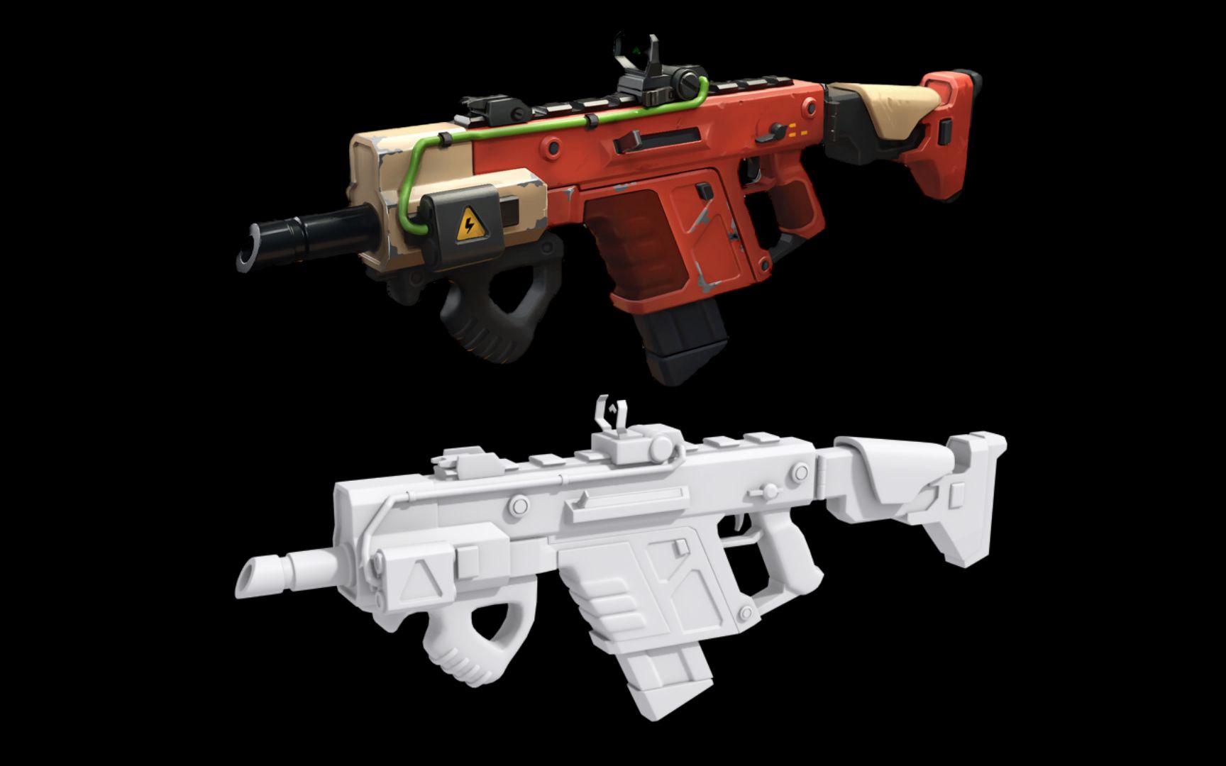 【3dmax建模】适合新手学习的次世代枪械武器建模教程,零基础布线...