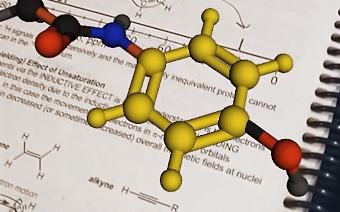 AR化学模型 - 增强现实可交互3D分子