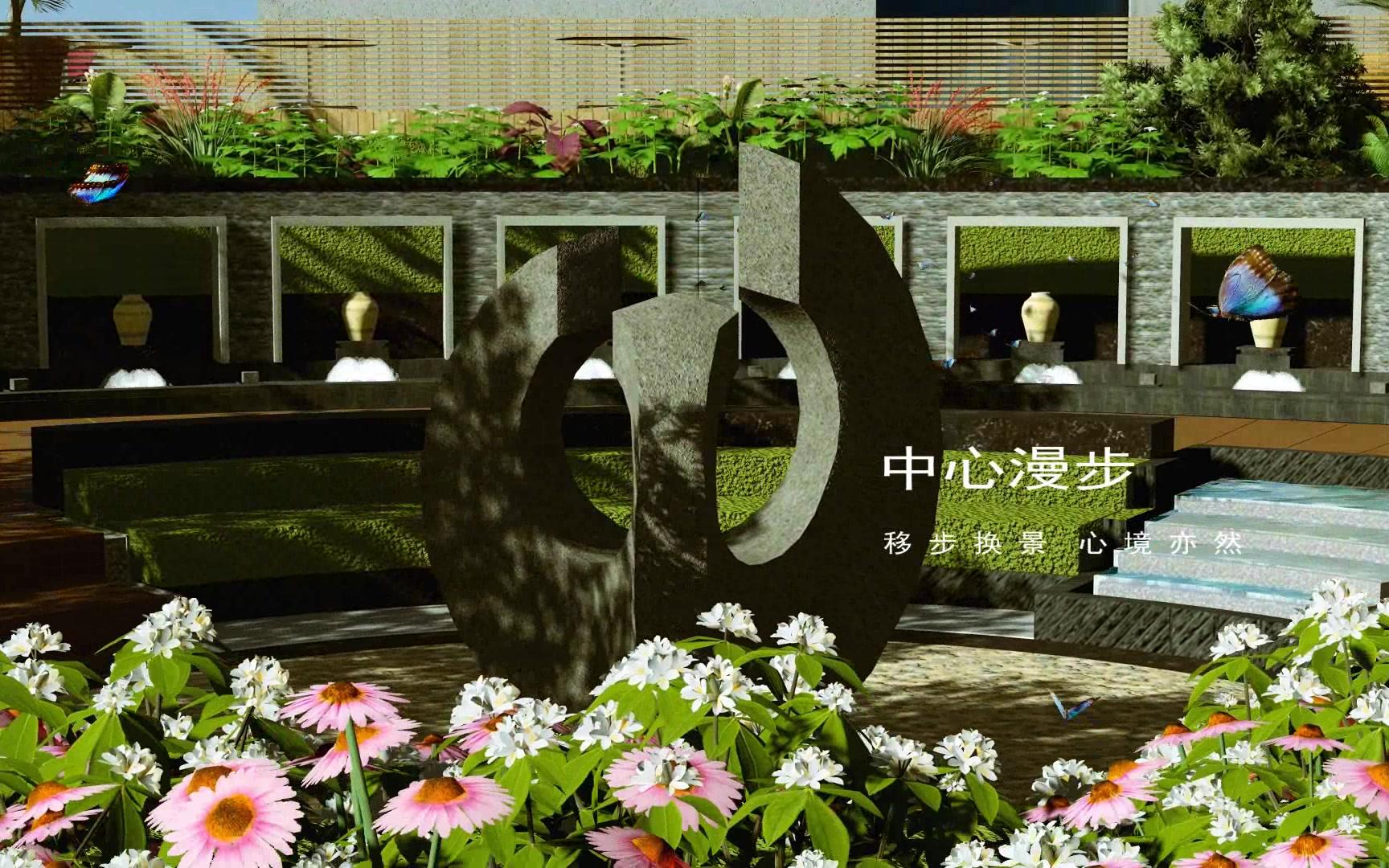 唯美的lumion建筑景观漫游动画——厦门鹭岛广场设计方案