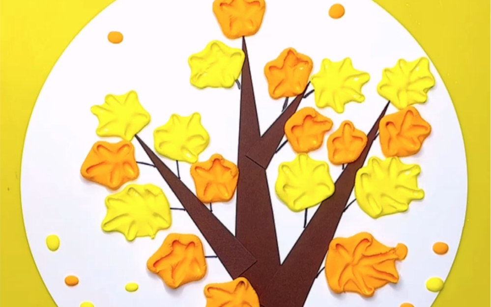 粘土教程:枫树创意贴画…