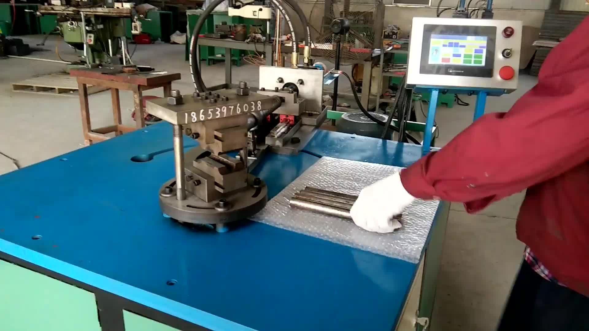 圆管切斜弧口用两种方式都完美冲弧口。