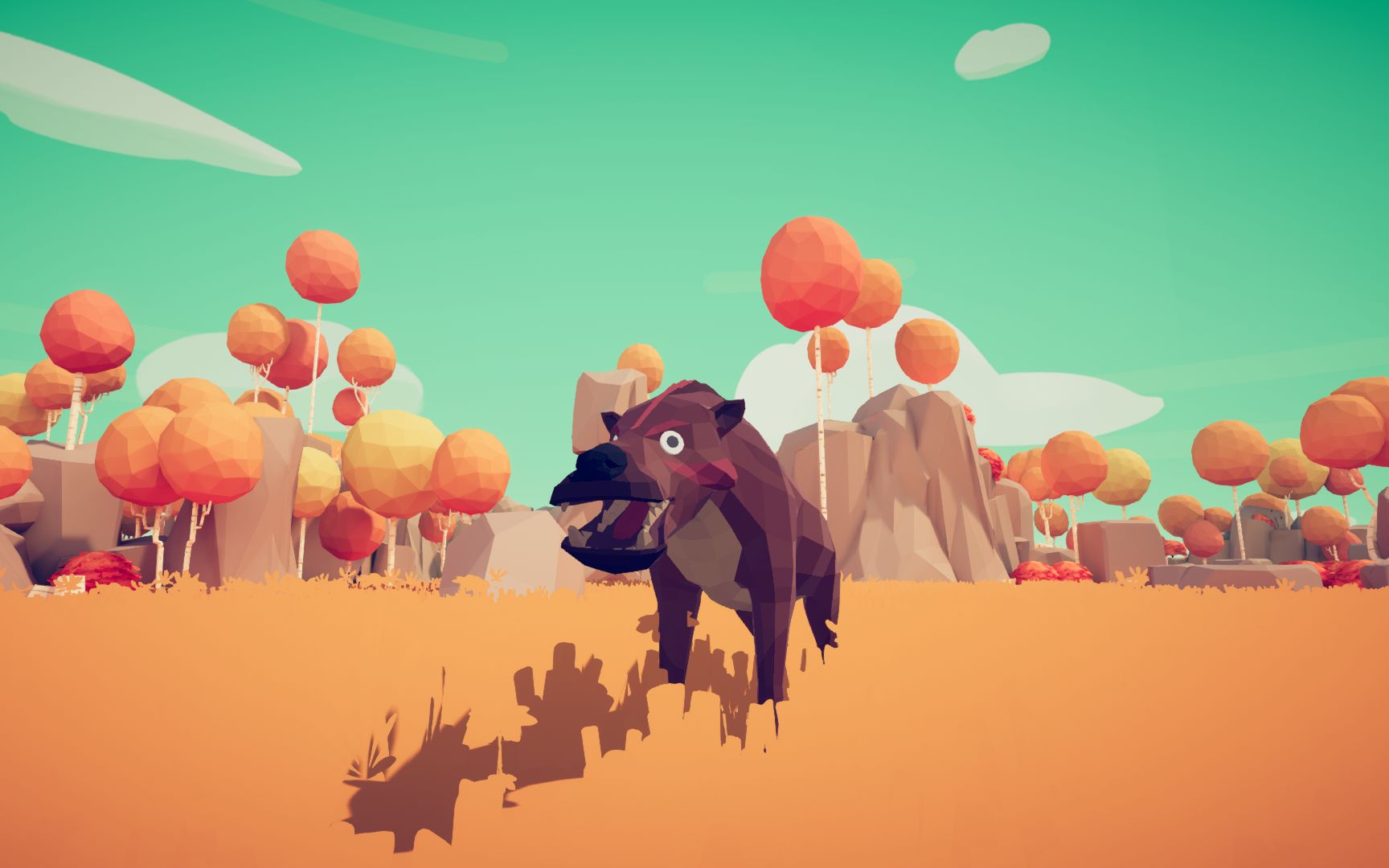 全面战争模拟器动物王国模组兵种凶齿豨(Daeodon)同价位测试_哔哩...