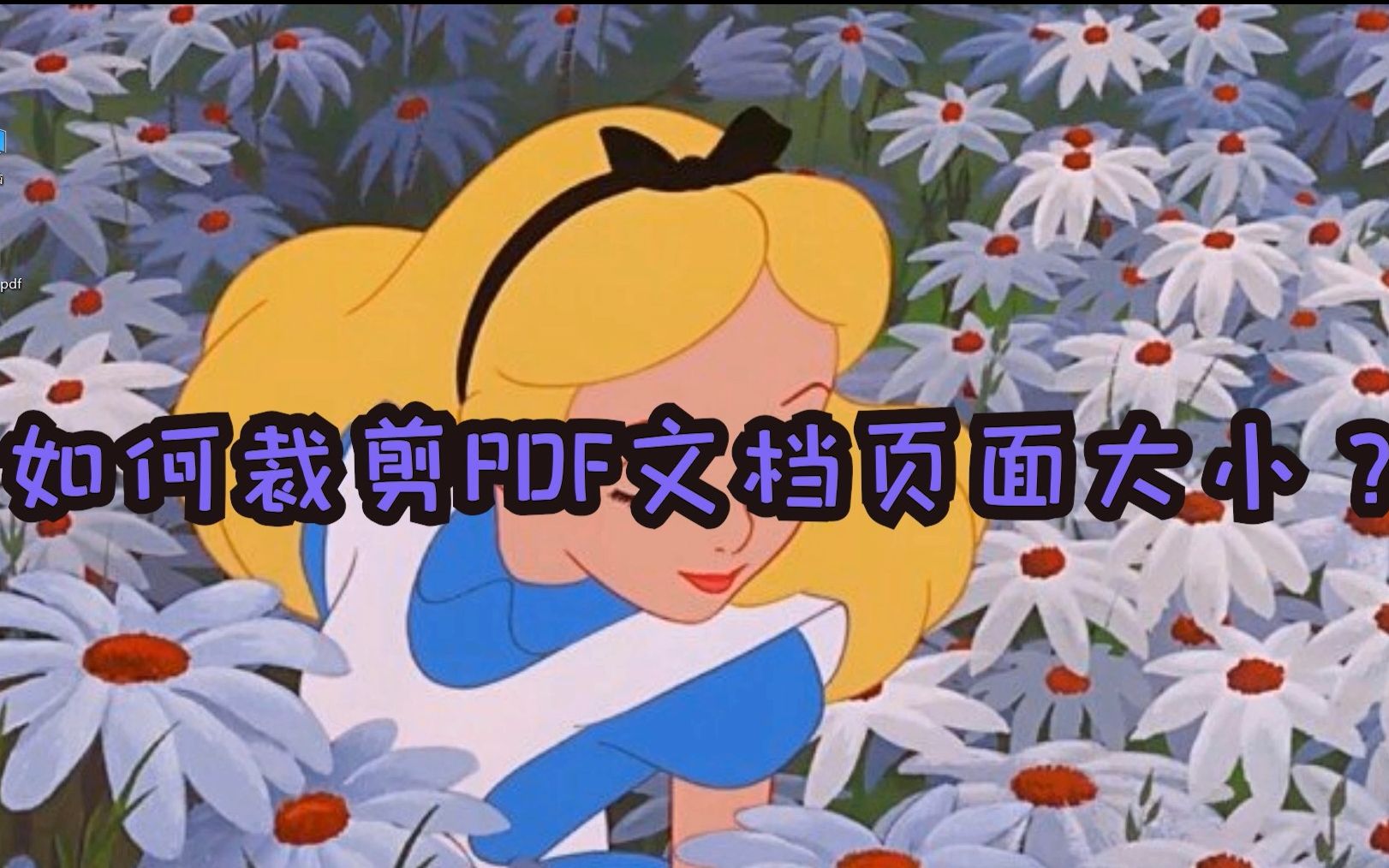 如何裁剪PDF文档页面大小?