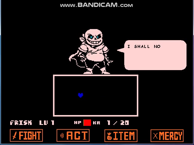 【传说之下】较难同人小蓝莓Sans战通关! (附下载链接)