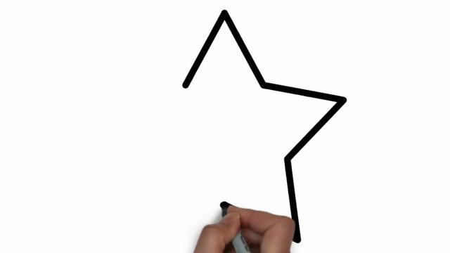 简笔画:一颗好漂亮的五角星