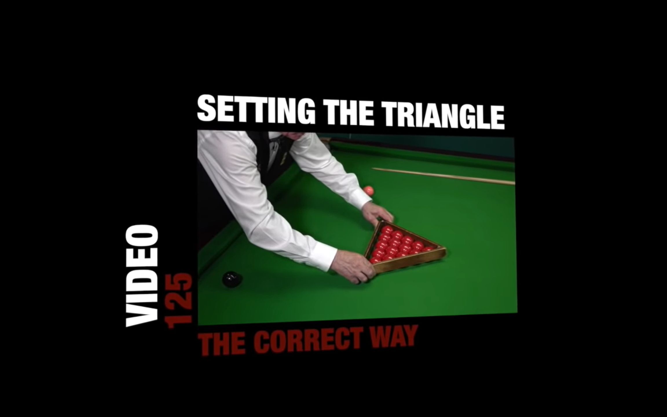 ...教学 125. 用正确的方法摆球:Setting the Triangle - The correct way