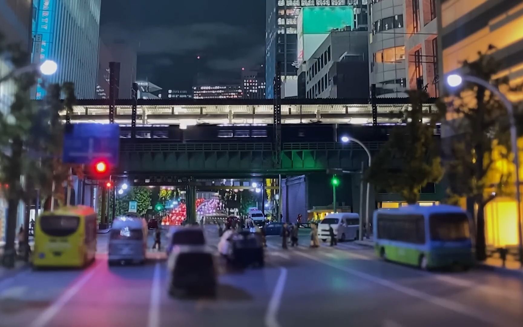 【搬运】[微型立体模型] 制作城市夜景立体模型/浓缩150小时流程