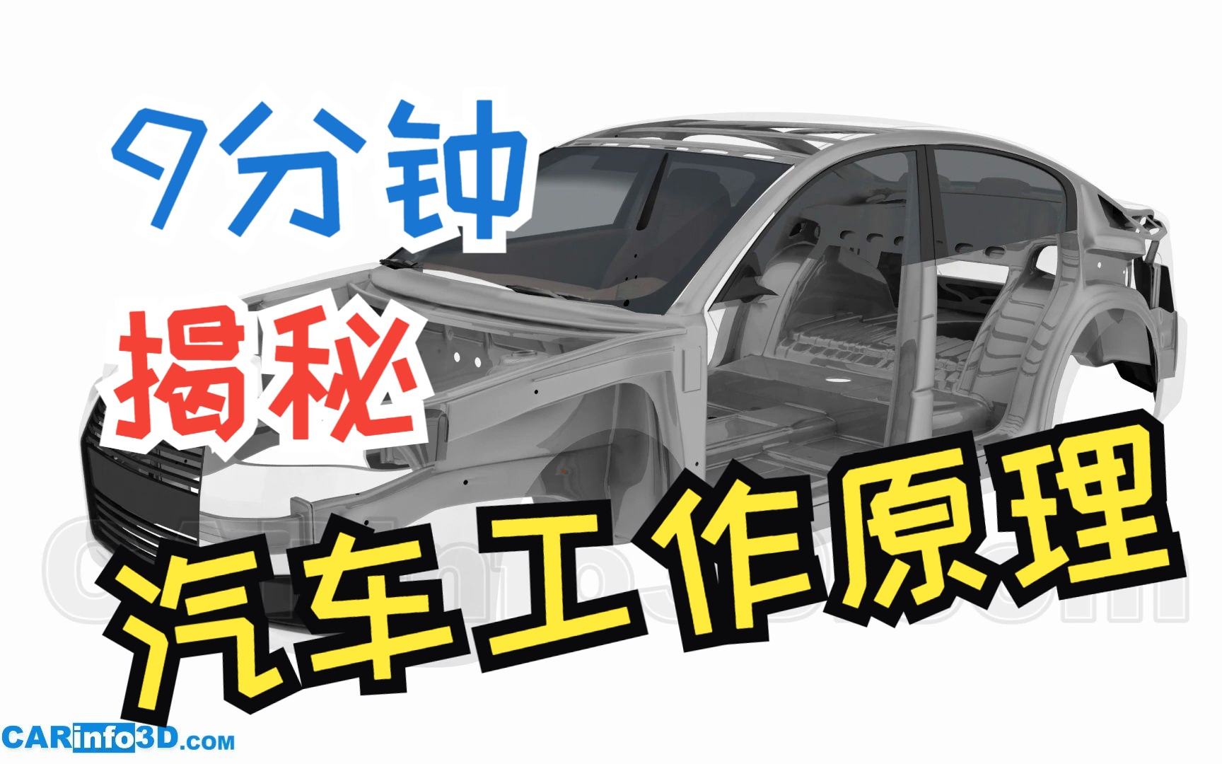 9分钟3D动画展示汽车结构原理