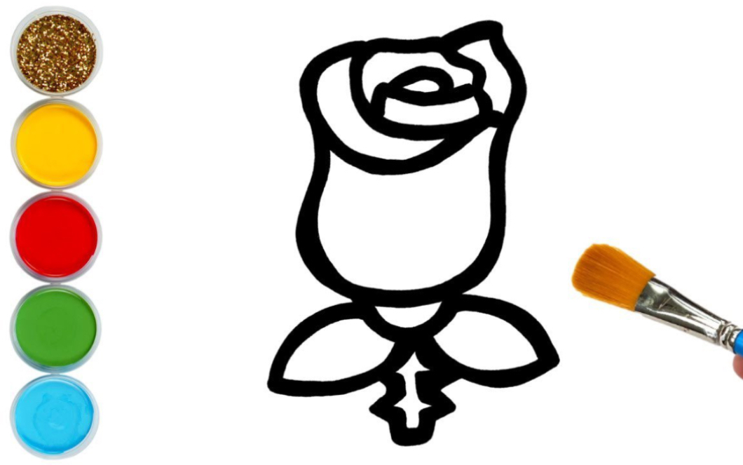 最简单的玫瑰花画法,玫瑰花简笔画,创意画,儿童画,简笔画