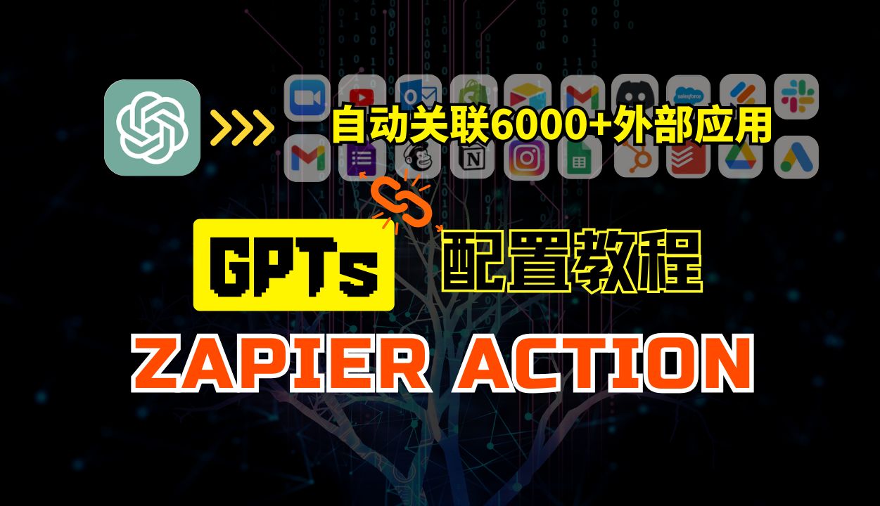...在GPTs中配置Zapier Action,让你的ChatGPT自动连接其他应用软件