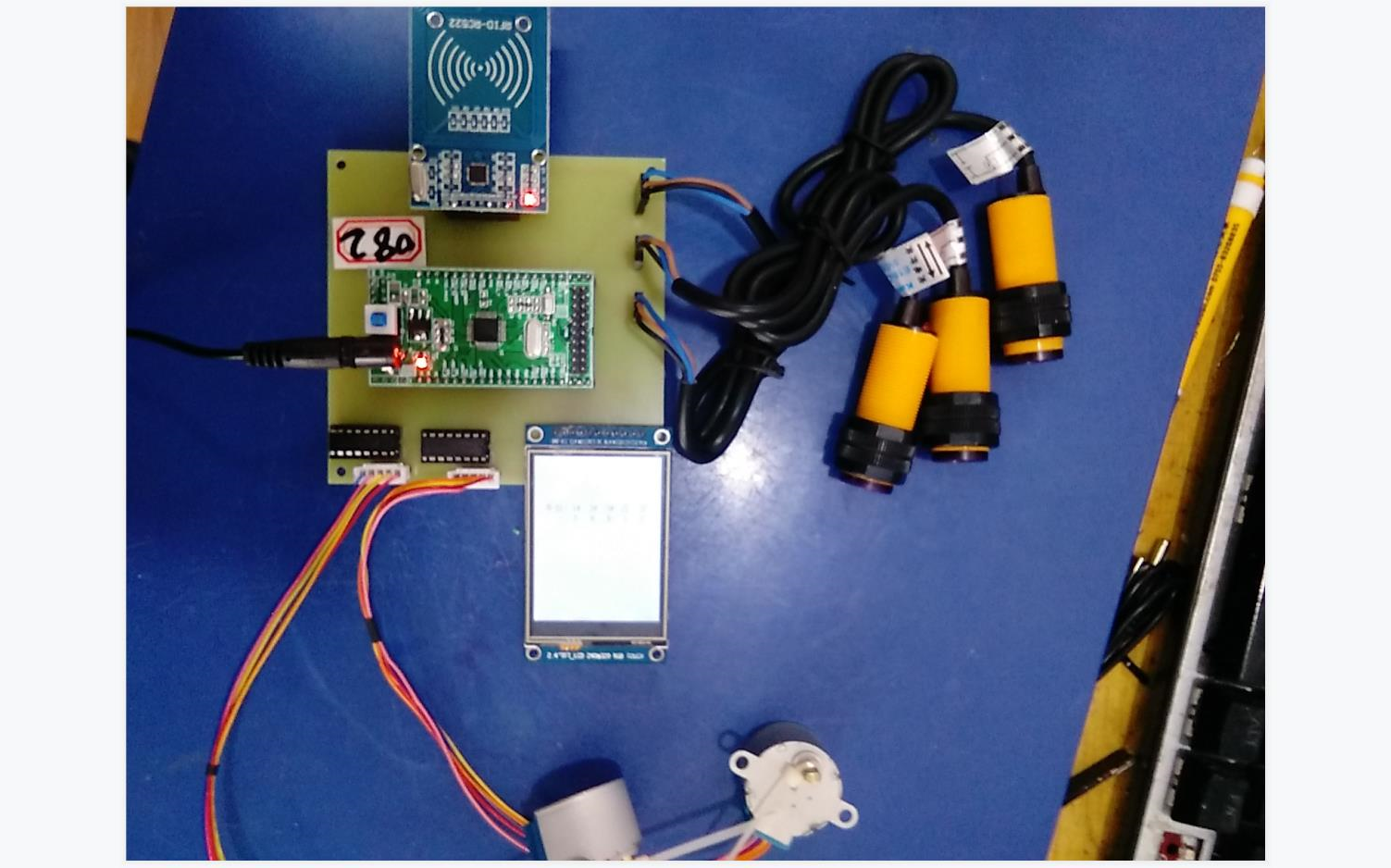基于STM32单片机的智能停车场车位管理服务系统智慧停车场步进电机...