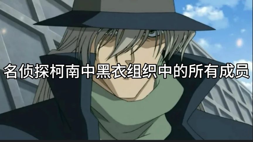 一分钟让你看完名侦探柯南中黑衣组织的所有成员