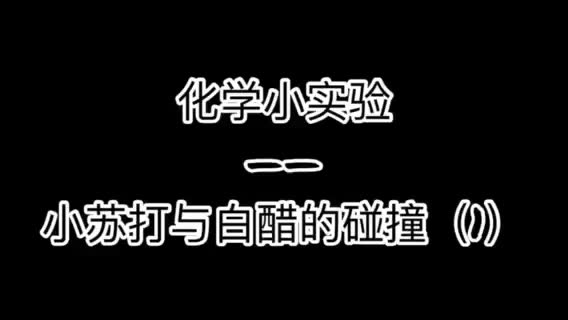 【阿雲xammin】一个小白的化学小实验——小苏打与白醋(1)