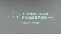 1.2.1 任意角的三角函数