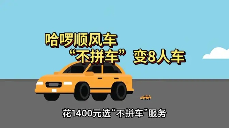 哈啰顺风车“不拼车”变8人车