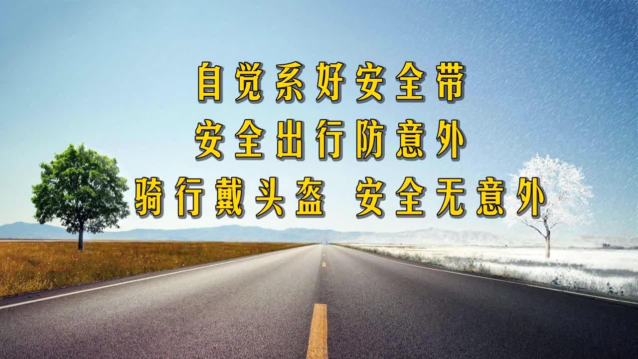 【交通安全标语】自觉系好安全带 安全出行防意外