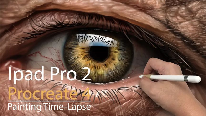 跪着看完,极致肉感的眼睛绘画全过程!【procreate绘画】