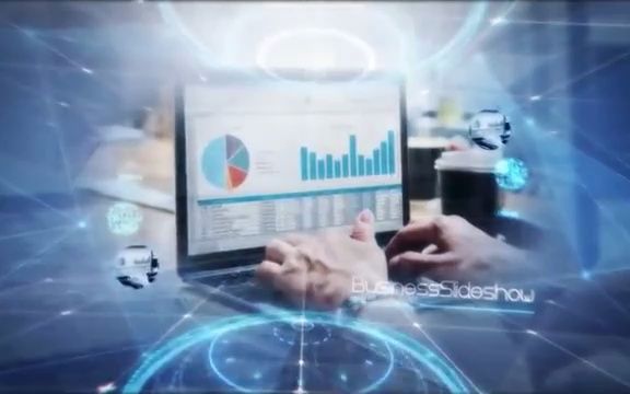 AE模板-科技感Plexus点线空间公司宣传介绍幻灯片展示模板