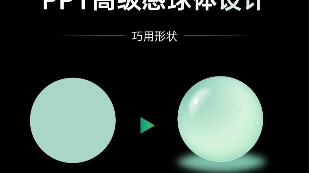 PPT高级感球体设计