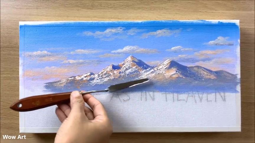 教你如何画一幅风景画,这样画,你觉得简单吗?