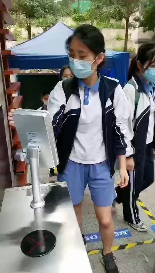 学生人脸识别扫码道闸测温系统