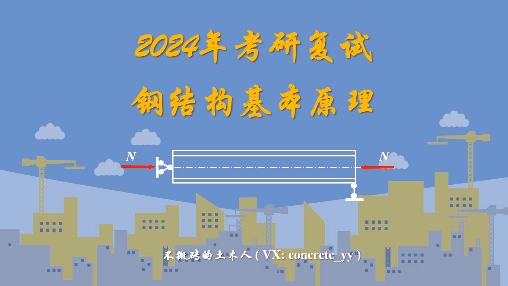 【24钢结构复试】第7讲_轴心受压构件概述